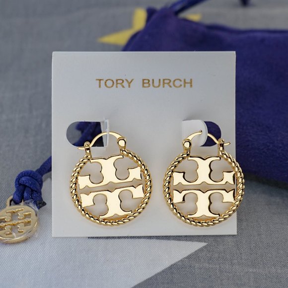 Tory Burch | Jewelry | Tory Burch Small Miller Rope Hoop Earrings In ...